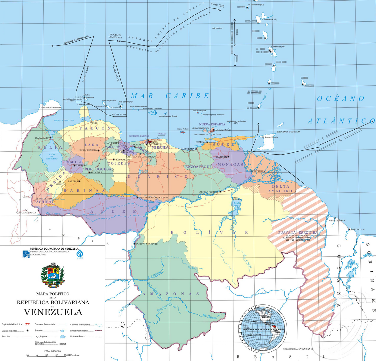 Archivo:Mapa politico Venezuela.png - La Venciclopedia