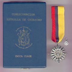 Condecoración Estrella de Carabobo - La Venciclopedia