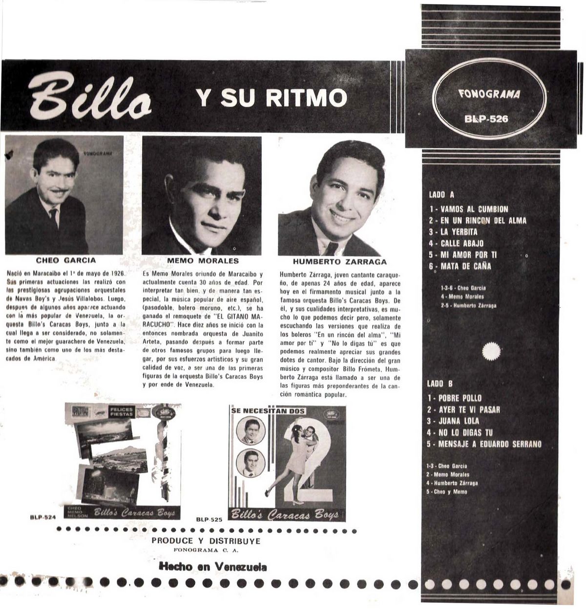 Archivo:Billo ritmo-Trasera.jpg - La Venciclopedia
